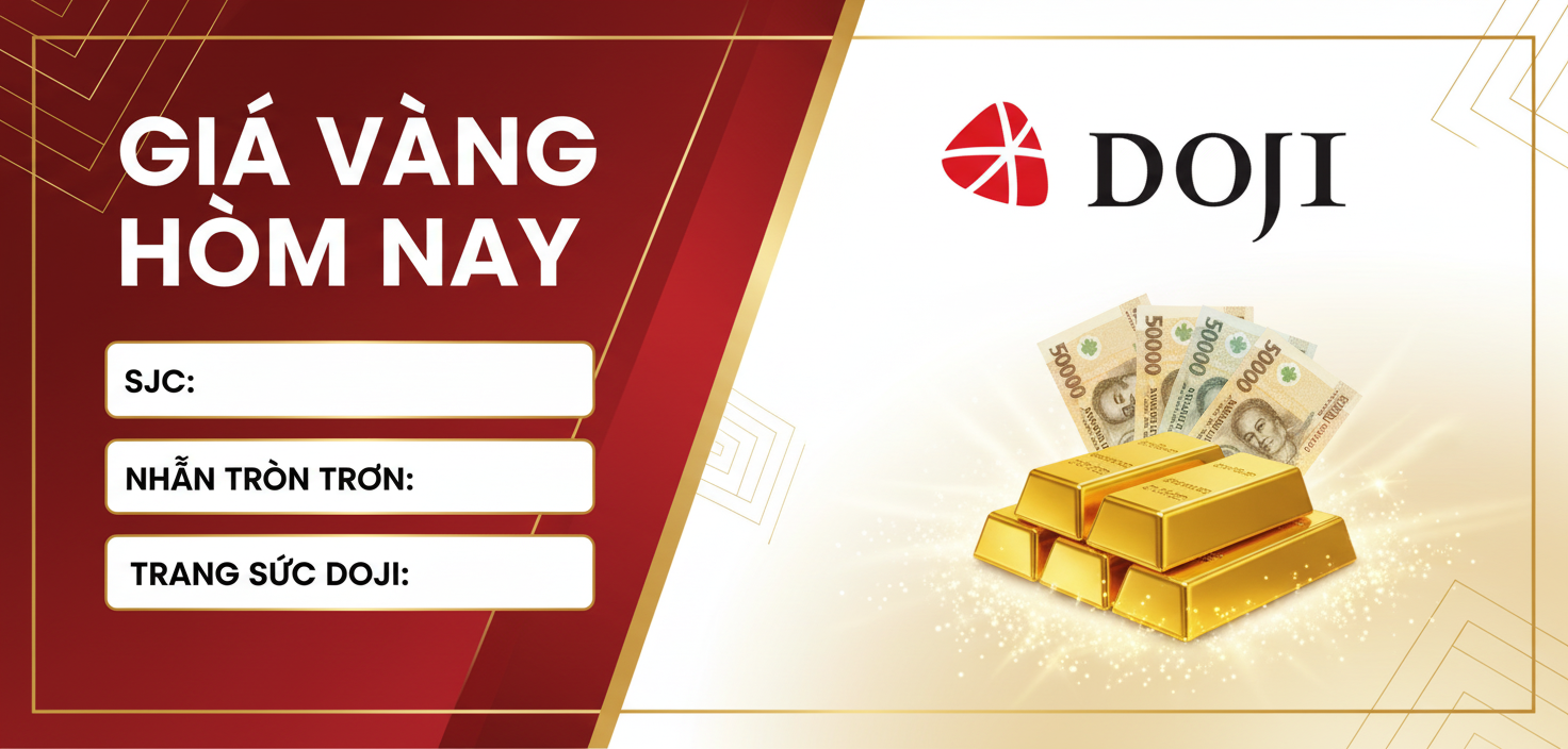 Cập Nhật Bảng Giá Vàng DOJI Hôm Nay: Tỷ Giá Mua Vào – Bán Ra (SJC, AVPL ...